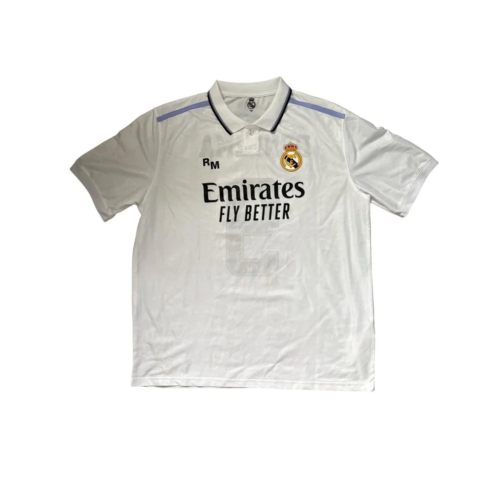 Shirts | Real Madrid Benzema 9 Soccer Jersey Emirates Fly Better Xl ...